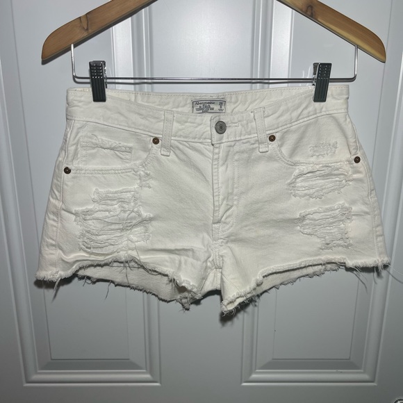 Abercrombie & Fitch | Shorts | Abercrombie Fitch Womens White Shorts ...